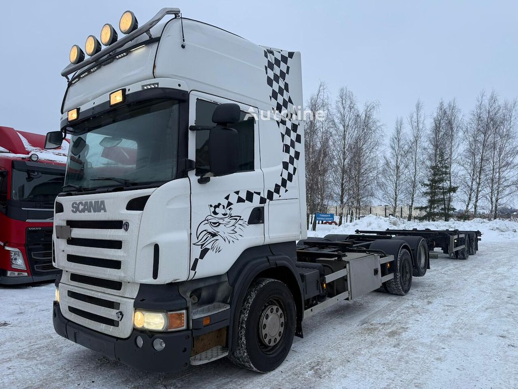 Scania R500 vozilo za prevoz kontejnera + prikolica za kontejnere