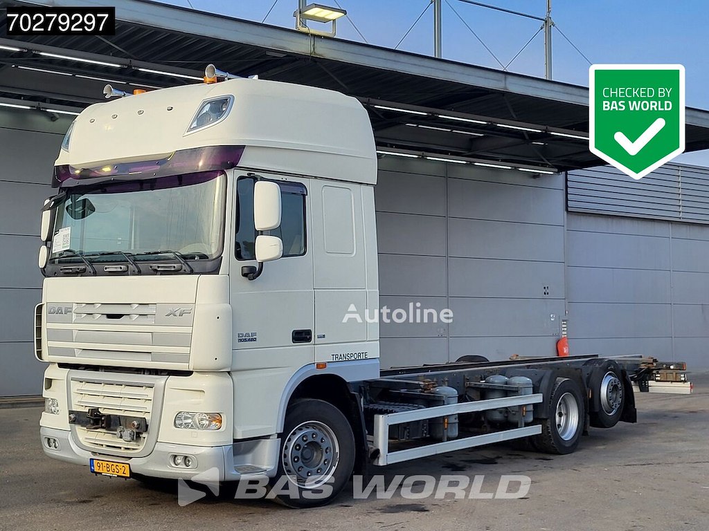 DAF XF105.460 XF 6X2 NL-Truck BDF Lift+steering axle Manual Euro 5 vozilo za prevoz kontejnera