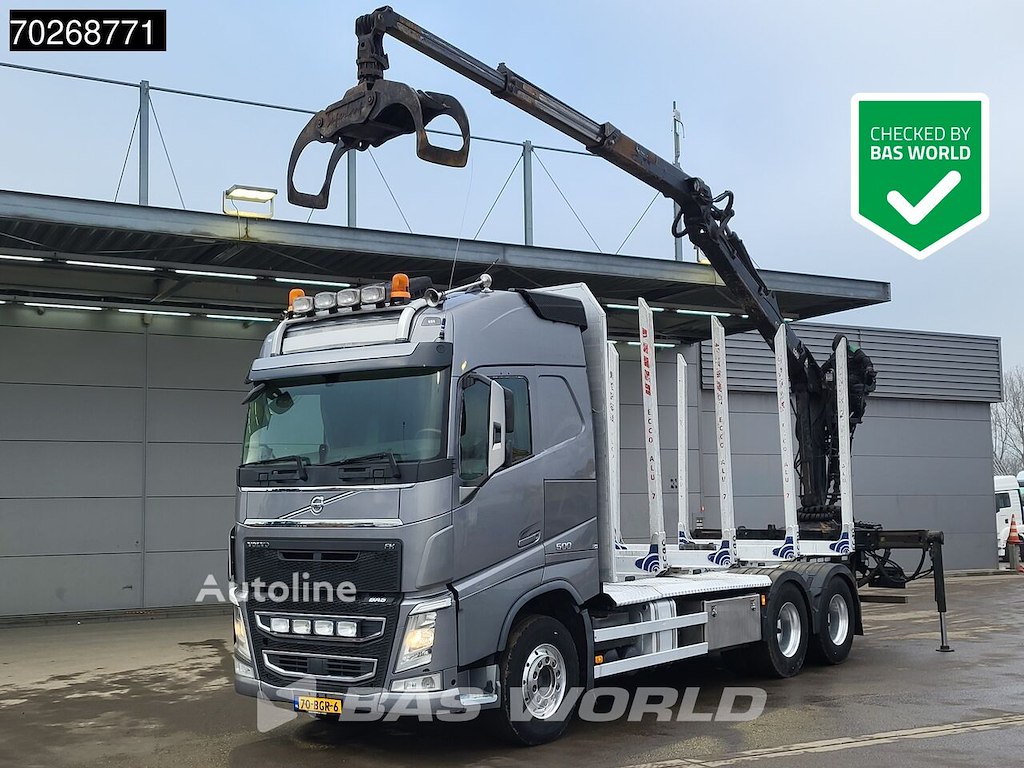 Volvo FH 500 FH 6X4 Palfinger Epsilon M120L97 Crane Timber truck Retar kamion za prevoz drva