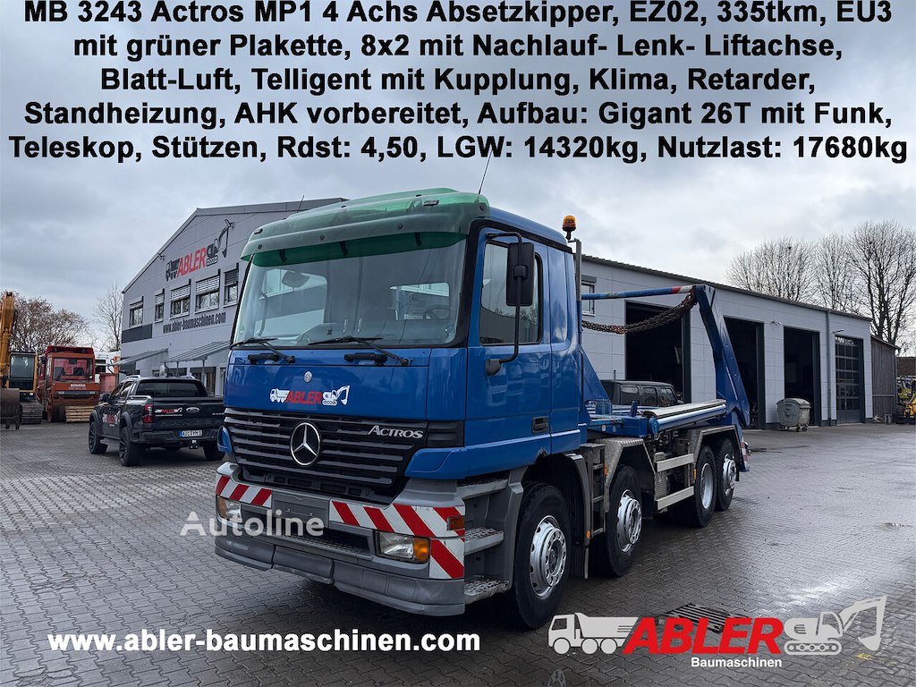 Mercedes-Benz Actros 3243 kamion autopodizač kontejnera