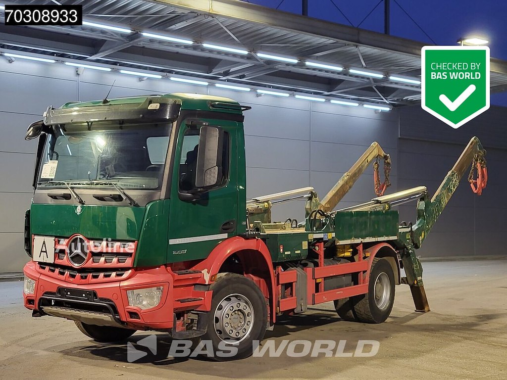 Mercedes-Benz Arocs 1833 4X2 Meiller Ak 12 LT skiploader Steelsuspension Big-A kamion autopodizač kontejnera