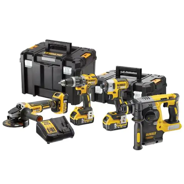 DeWalt DCK422P3T set akumulatorskih alata 18V XR sa 3x5Ah baterije, punjačem i TSTAK koferima