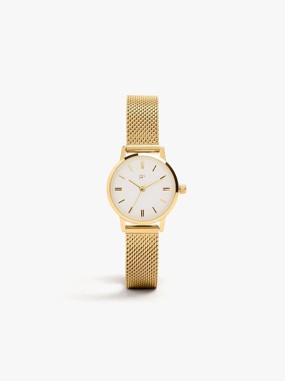 WATCH WITH STAINLESS STEEL METAL MESH