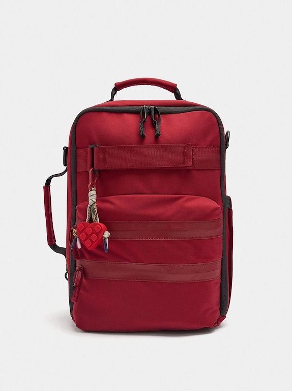 CABIN BACKPACK IN NYLON WITH HEART CHARM
