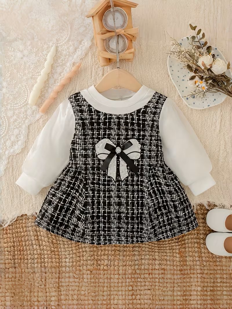 Haljinica za bebe devojcice elegantna 9-12m NOVO