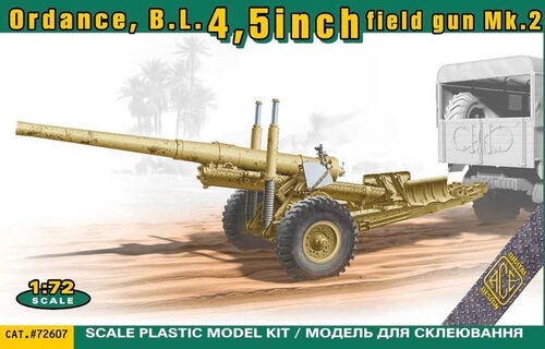 NEW! ACE 72607 BL 4,5-inch Field Gun Mk.2