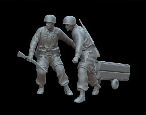 NEW! White Stork Miniatures F72169 German Fallschirmjager Part II (2 Figures / 3D-Printed)