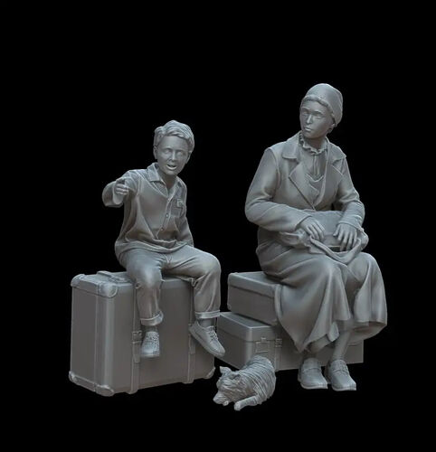NEW! White Stork Miniatures F72167 Ready To Leave (2 Figures / 3D-Printed)