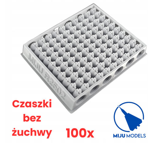 Miju Models RESIN-BITS-2502 Czaszki bez Żuchwy (100 szt. / 3D-Printed)