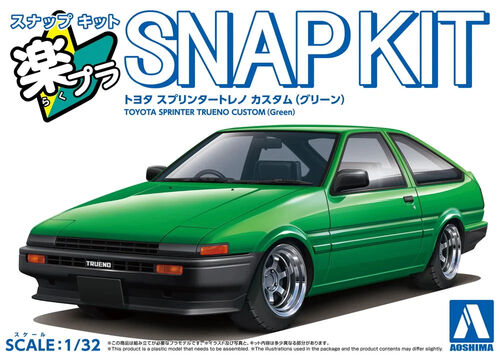 Aoshima 06913 Toyota Sprinter Trueno Custom (Green / Snap Kit)