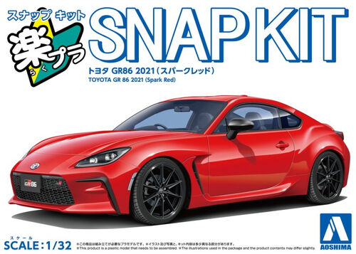 Aoshima 20038 Toyota GR86 2021 (Spark Red / Snap Kit)