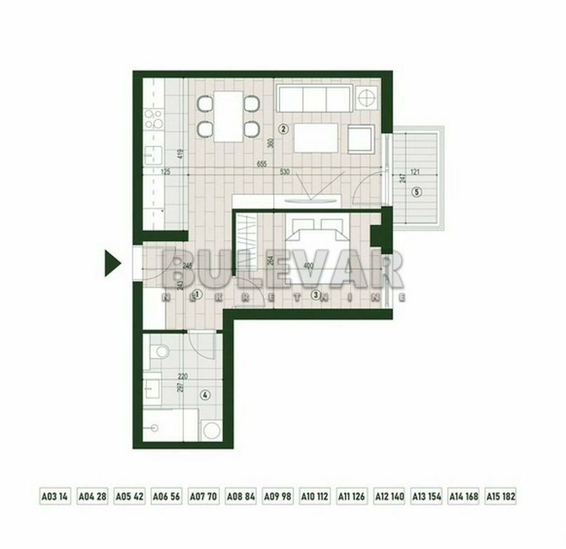 Dvosoban stan u luksuznom stambeno-poslovnom kompleksu