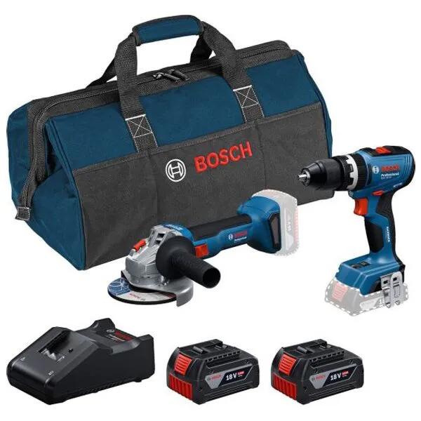 Bosch Set alata GSB 18V-65+GWS 18V-8+2x GBA 4,0 Ah+torba (0615A5008Z)