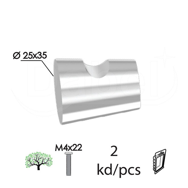 Dugme za nameštaj D22 HR 25x35mm 2kom DBP1 (0205582)