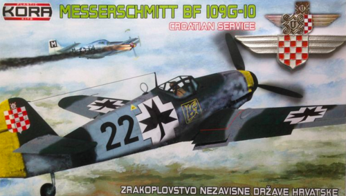 Kora Models KPK7227 Messerschmitt Bf-109G-10 "Croatian service"