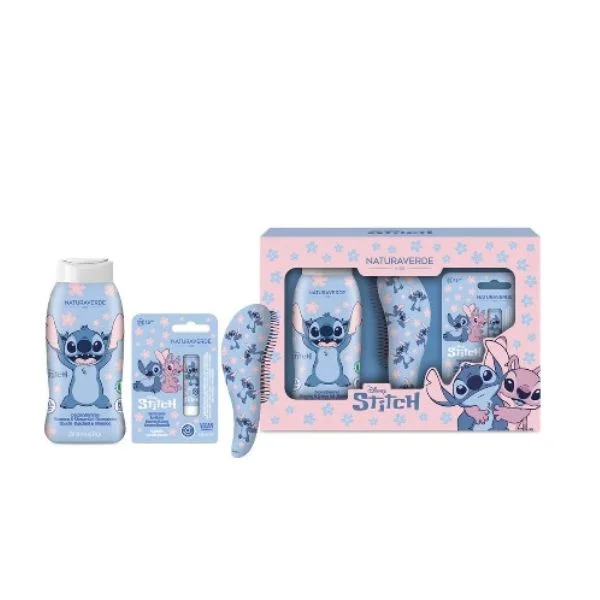 STITCH SET – SAMPON/GEL ZA TUS 250 ML.+BALZAM ZA USNE+CETKA ZA KOSU 1961