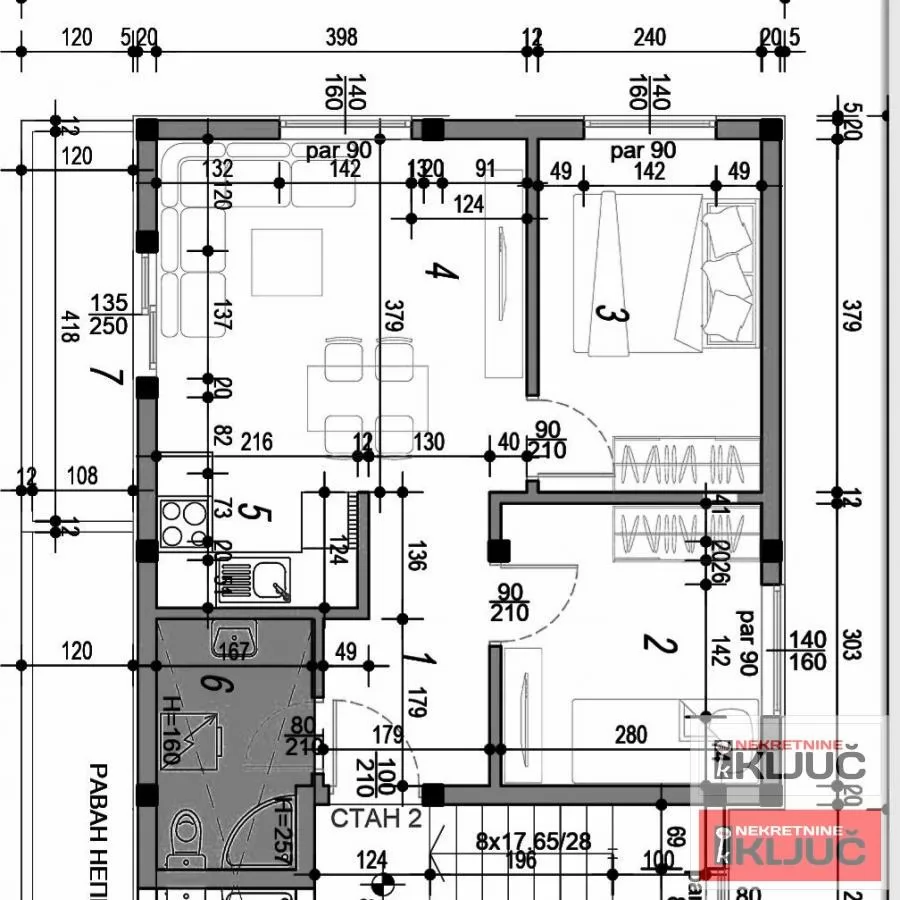 ADICE, 48m2, Dvoiposoban sa pdv, može Kredit