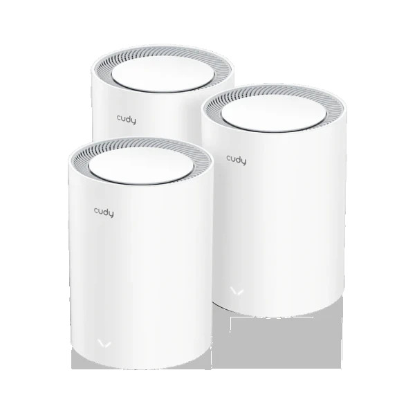 WHOLE HOME WI-FI 6 MESH SYSTEM 2.5G SOLUTION CUDY M3000 AX 3000 DUAL BAND(3-PACK)