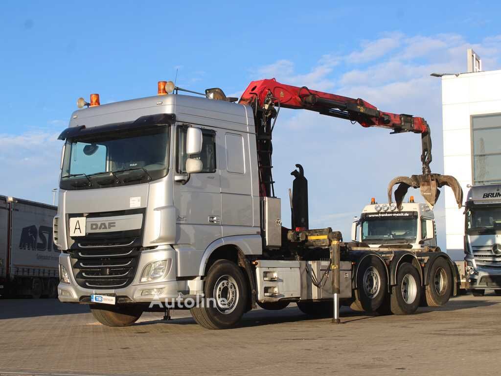 DAF XF 460, EURO 6, 8X2, 2X LIFT AXLE, PALFINGER S260Z96 kamion rol kiper