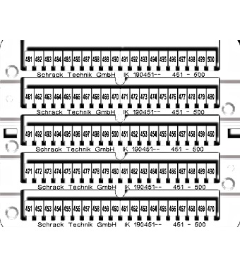 Označ.ploč. 451-500(100 brojeva=svaki broj x 2)