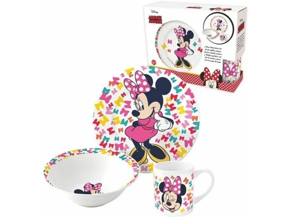 Keramički set za užinu 3 dela Minnie Mouse