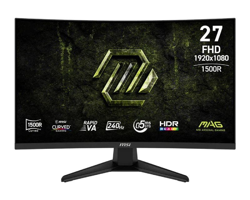 MSI 27 inča 275CF X24 MAG FHD 1920x1080 Rapid VA 240 Hz zakrivljeni gaming monitor