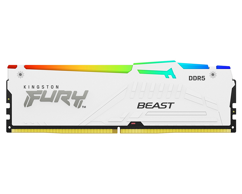 KINGSTON DIMM DDR5 16GB 6000MT/s KF560C30BWEA-16 FURY Beast RGB White EXPO
