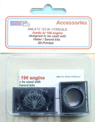 NEW! AML A72103 Arado Ar 196 - Engine (3D-Printed / for Heller and Sword Kits)