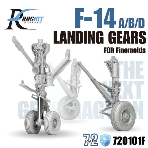 NEW! ROCKIT Studio 720101F Grumman F-14 A/B/D Tomcat - 3D-Printed Landing Gears (for Fine Molds Kits)