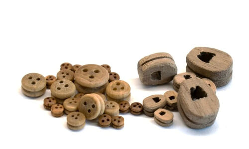HiSModel SET-166CS01 Cutty Sark - Set of Blocks for Standing Rigging (for IMAI Kits)