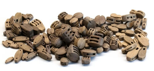 HiSModel SET-200SMa01 San Martin - Walnut Blocks for Rigging