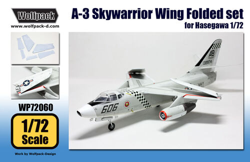 Wolfpack Design WP72060 Douglas A-3 Skywarrior - Wing Folded Set (for Hasegawa Kits)