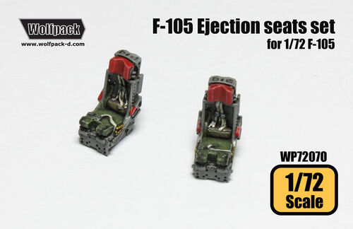 Wolfpack Design WP72070 Republic F-105 Thunderchief - Ejection Seat Set (for Trumpeter Kits)