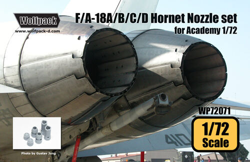 Wolfpack Design WP72071 McDonnell Douglas F/A-18 A/B/C/D Hornet - Nozzle Set (for Academy Kits)