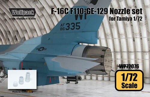 Wolfpack Design WP72076 F-16 - F110-GE-129 Engine Nozze Set (for Tamiya Kits)