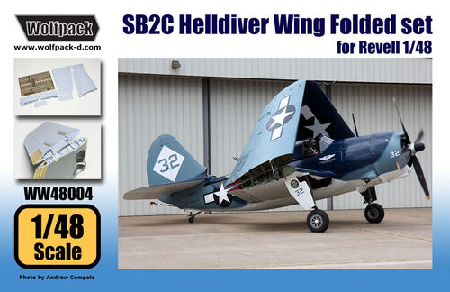 Wolfpack Design WW48004 Curtiss SB2C Helldiver - Wing Folded Set (for Revell Kits)