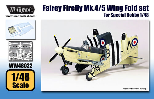 Wolfpack Design WW48022 Fairey Firefly Mk.IV / Mk.V - Wing Fold Set (for Special Hobby Kits)