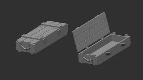 NEW! Firma49 A097-35 Sherman - US 75 mm Ammo Crates