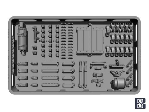 NEW! BSK Model D35025 Jagdtiger - 3D-Printed Detail Set ( MG Gun mount incl. )