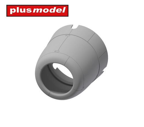 Plus Model AL7080 Fairchild C-119 G Boxcar - Engines Cowlings (2 pcs / 3D-Printed)