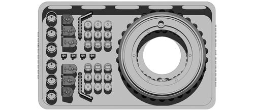 NEW! BSK Model D35020 Panther Ausf. D - 3D-Printed Turret Detail Set (for Tamiya Kits)