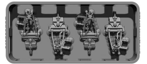 NEW! BSK Model C35012 Gun Mount for MG (for German Tank Cupola)