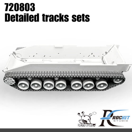 NEW! ROCKIT Studio 720803 PzH-2000 - Detailed Resin Tracks Set (for Meng Model Kits)