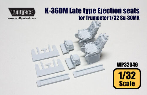 Wolfpack Design WP32046 Sukhoi Su-30 MK - K-36DM Late Type Ejection Seats (2 pcs / for Trumpeter Kits)