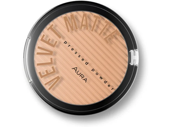 Aura Kompaktni puder Velvet Matte 313 Honey