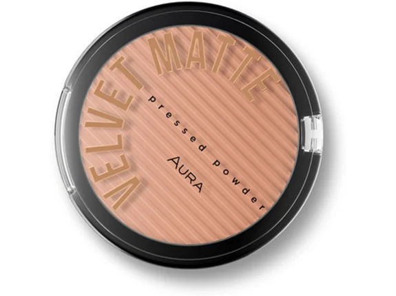 Aura Kompaktni puder Velvet Matte 315 Toffee