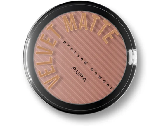 Aura Kompaktni puder Velvet Matte 314 Chocolate