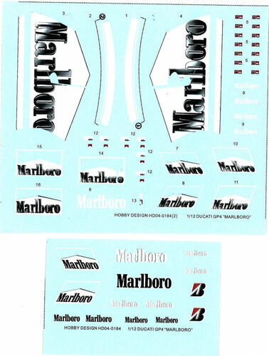 Hobby design HD04-0184 Ducati Desmosedici GP4 - Marlboro Decals