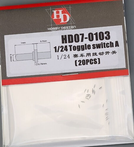 Hobby design HD07-0103 Toggle Switch A (20 pcs)