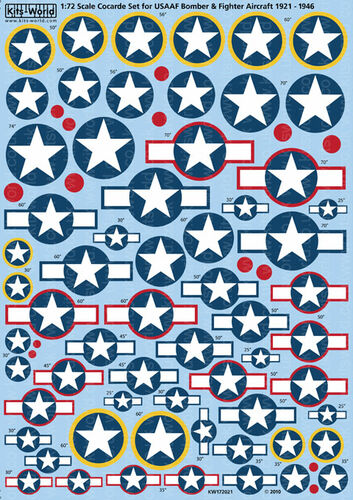 Kits World 172021 Mixed Stars and Bars for US Aircrafts II WW